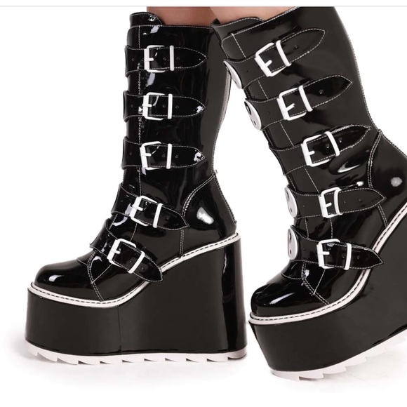 YRU | Shoes | Yru Dune Yin Yang Platform Shoes | Poshmark